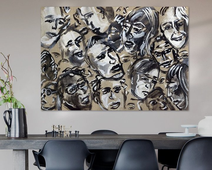 Toon je ware gezicht van ART Eva Maria op canvas, behang en meer